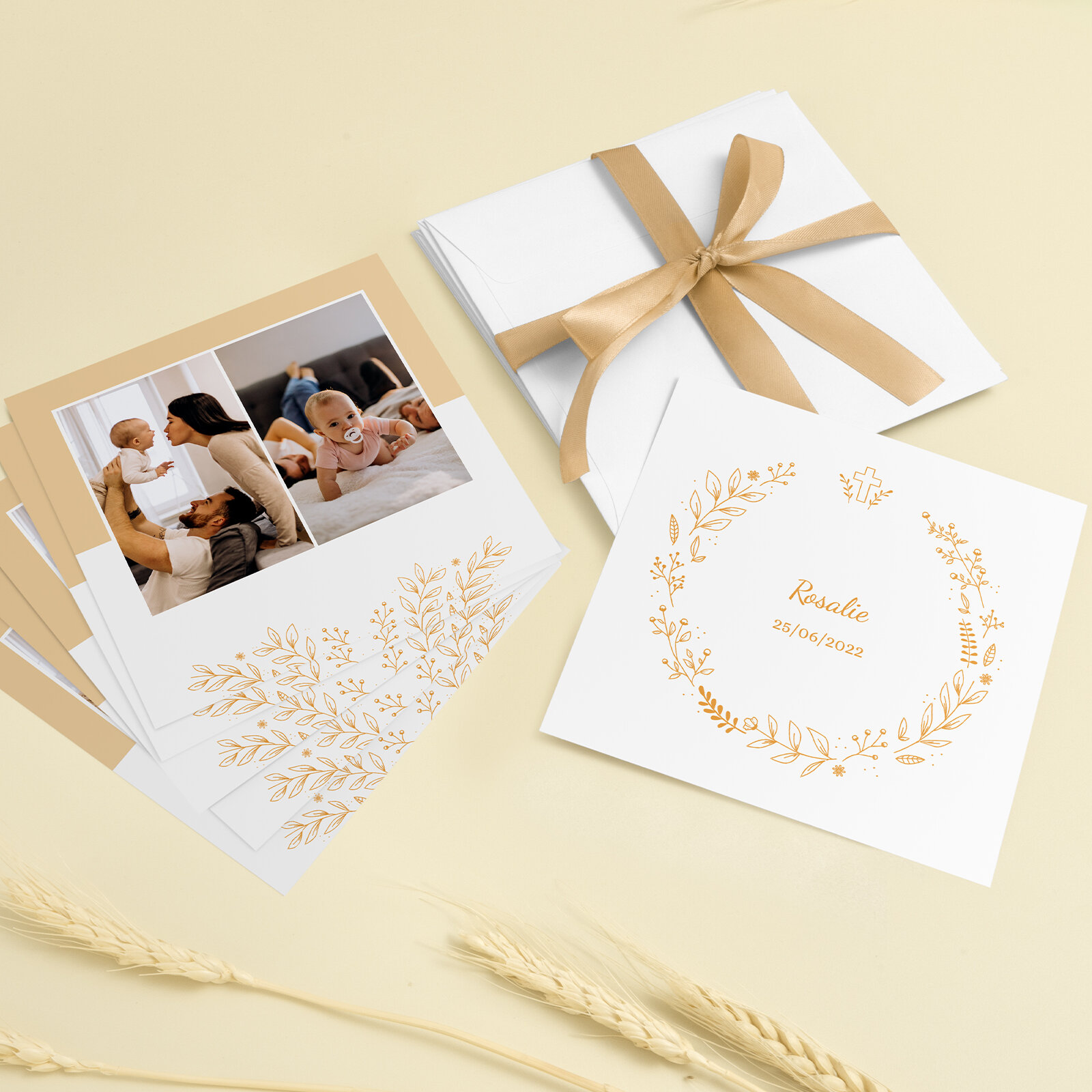 Cartes et faire-part de baptême personnalisés avec photo | Saal Digital