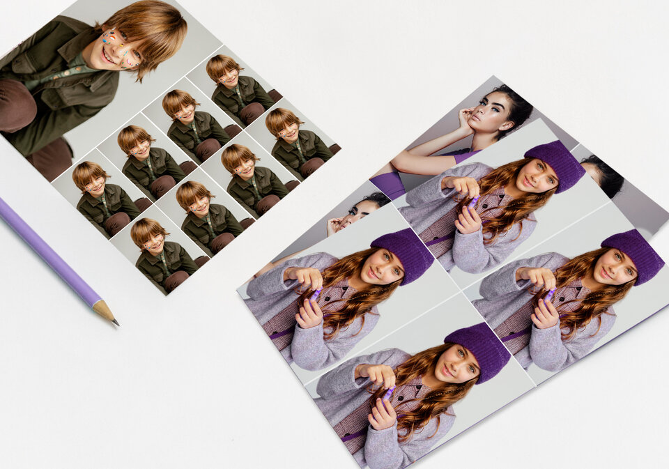 Jeux de photos pour le jardin d'enfants et la photographie scolaire